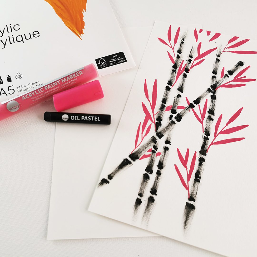 Comment #simplycreate bamboo avec des pastels et des marqueurs - Daler ...