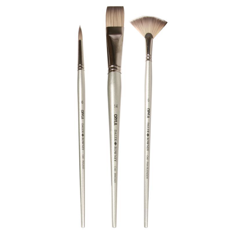 Cryla-Acrylpinsel, langer Griff - Daler-Rowney