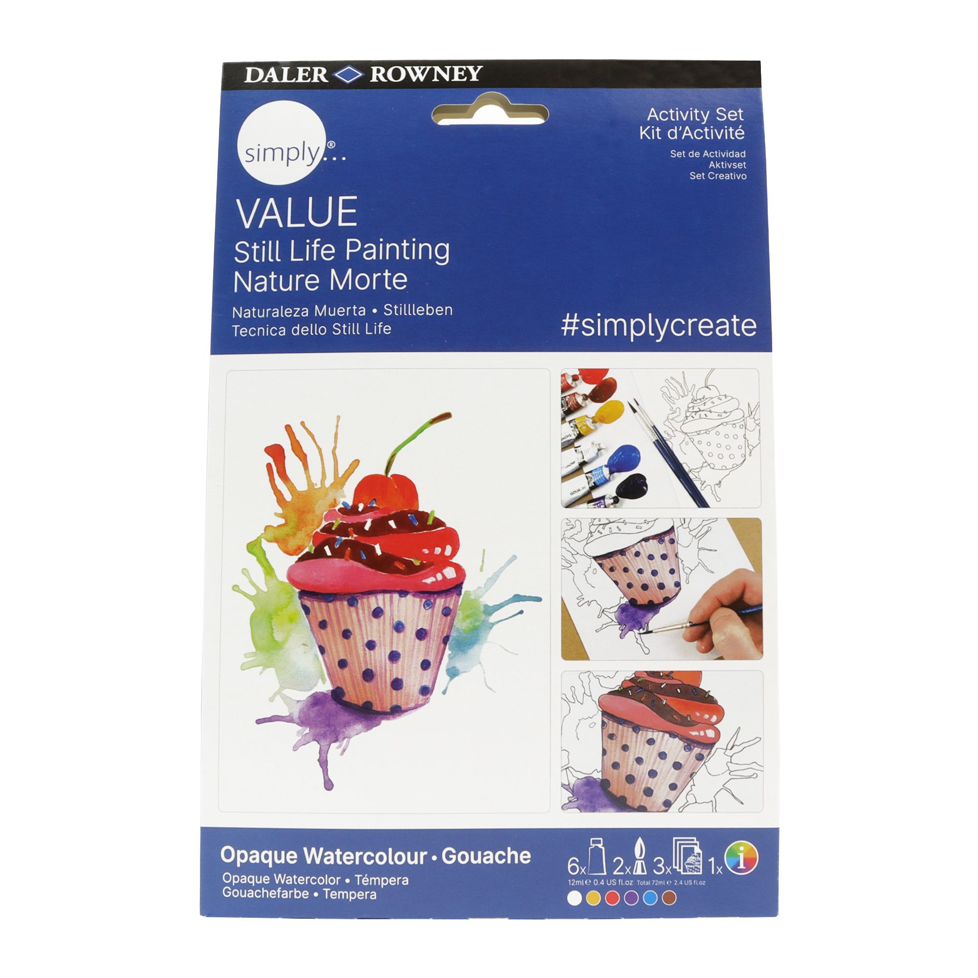 Simply Gouache Paint Still Life Value Activity Set - Daler-Rowney