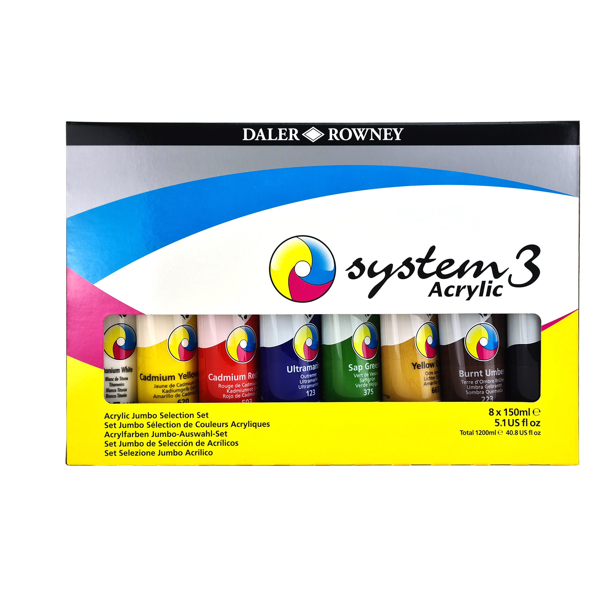 System3 Original Acrylic Paint 150ml Selection Set - Daler-Rowney