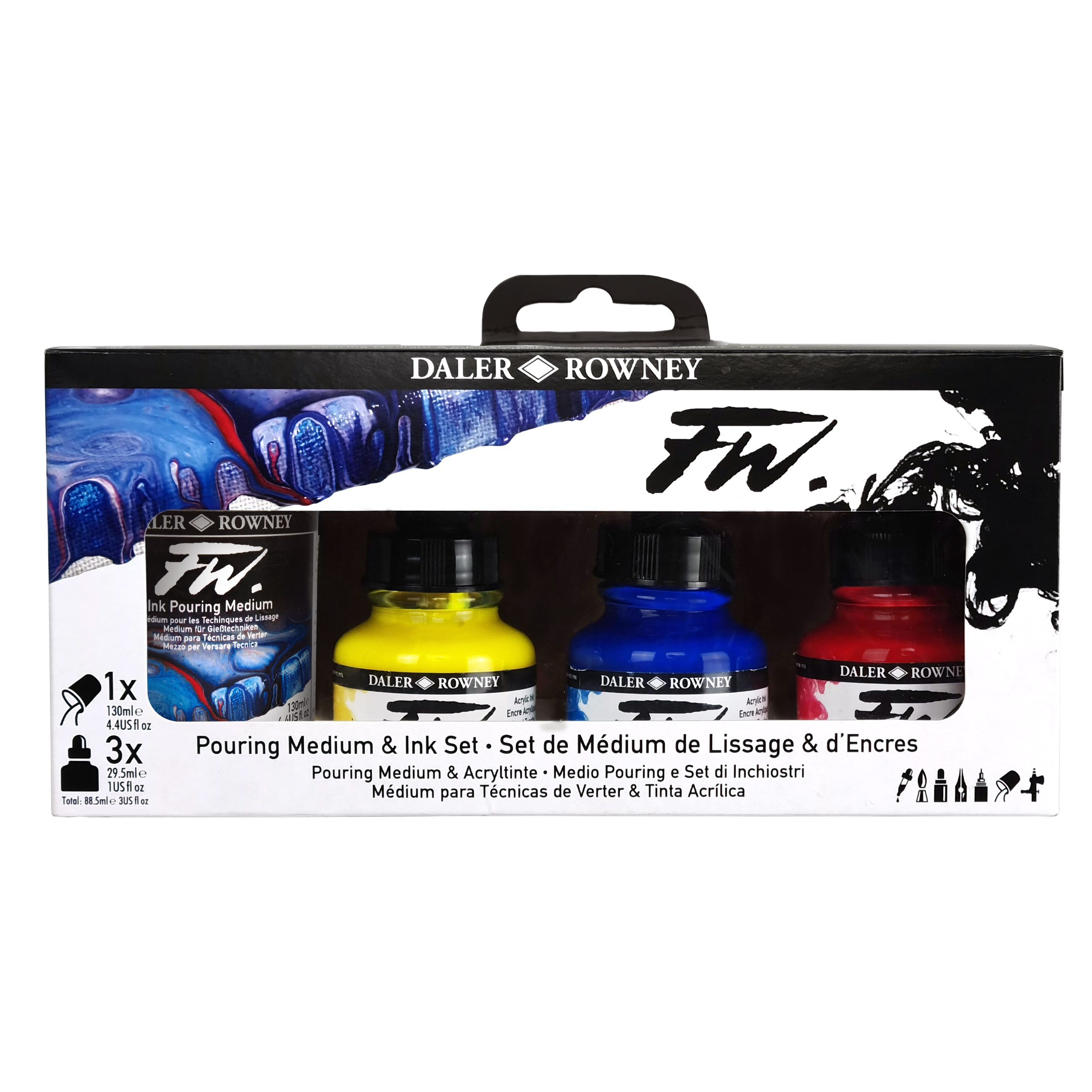 FW Acrylic Ink Pouring Set - Daler-Rowney