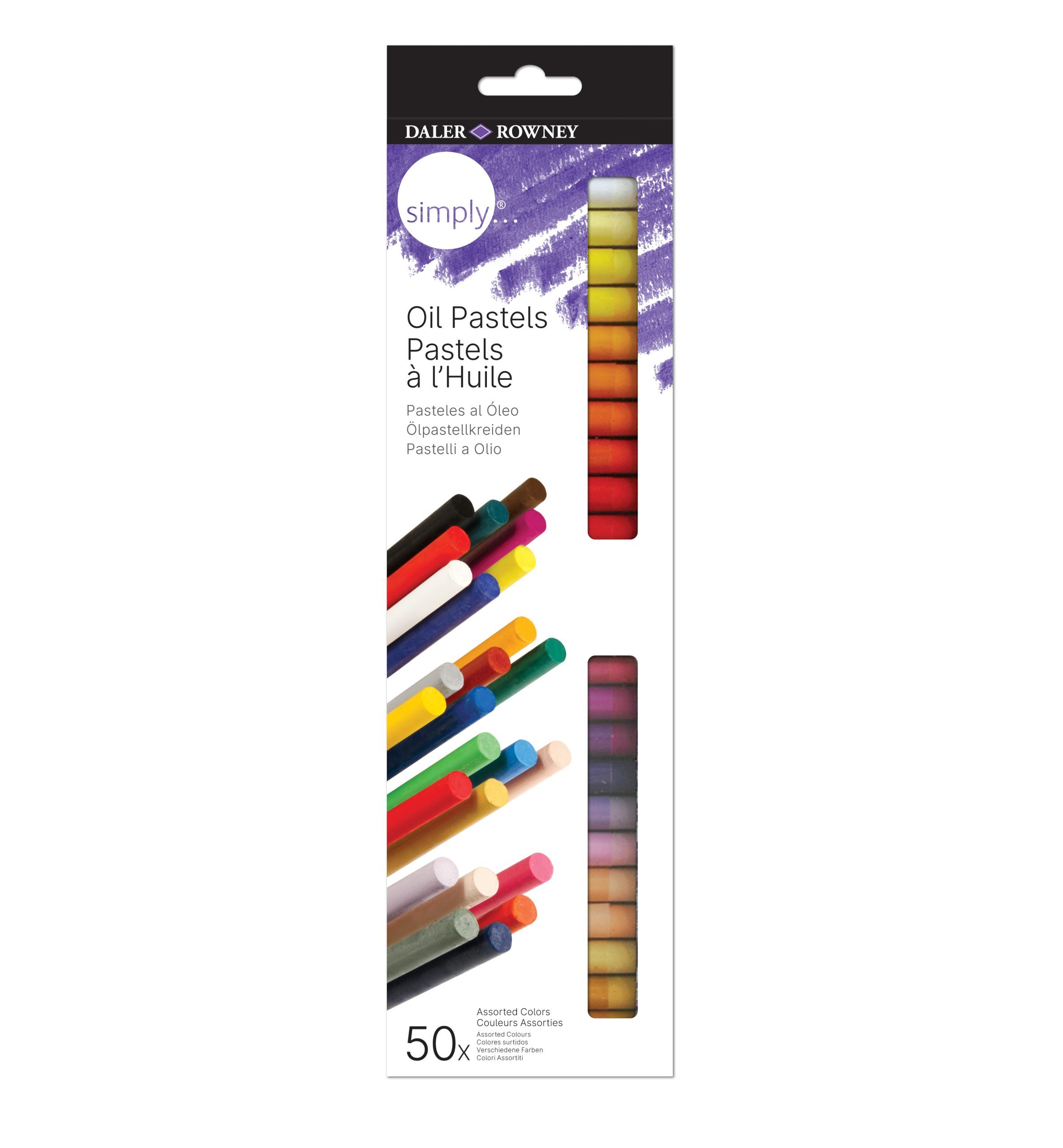 Simply Oil Pastel 50 Set - Daler-Rowney