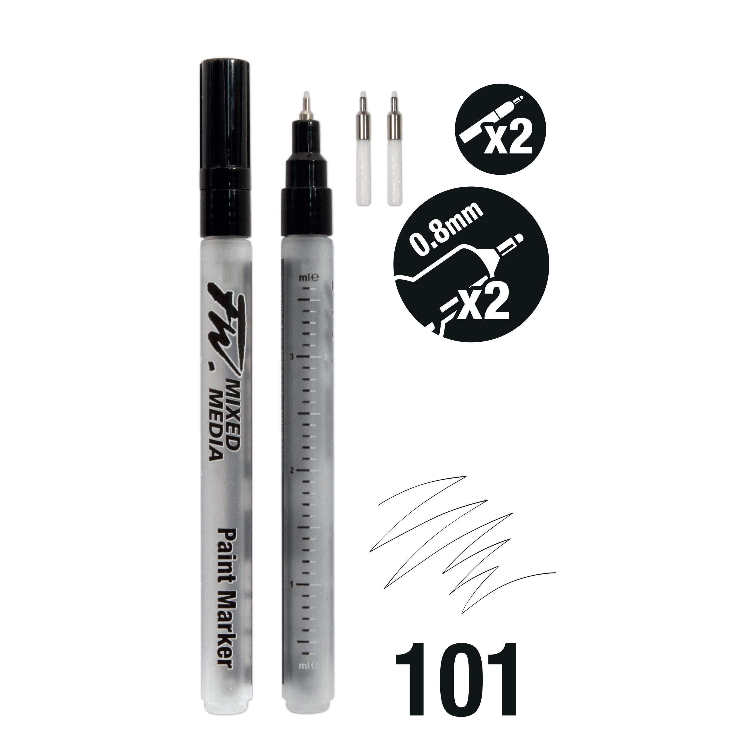 FW Refillable Paint Markers Set 101 - Daler-Rowney