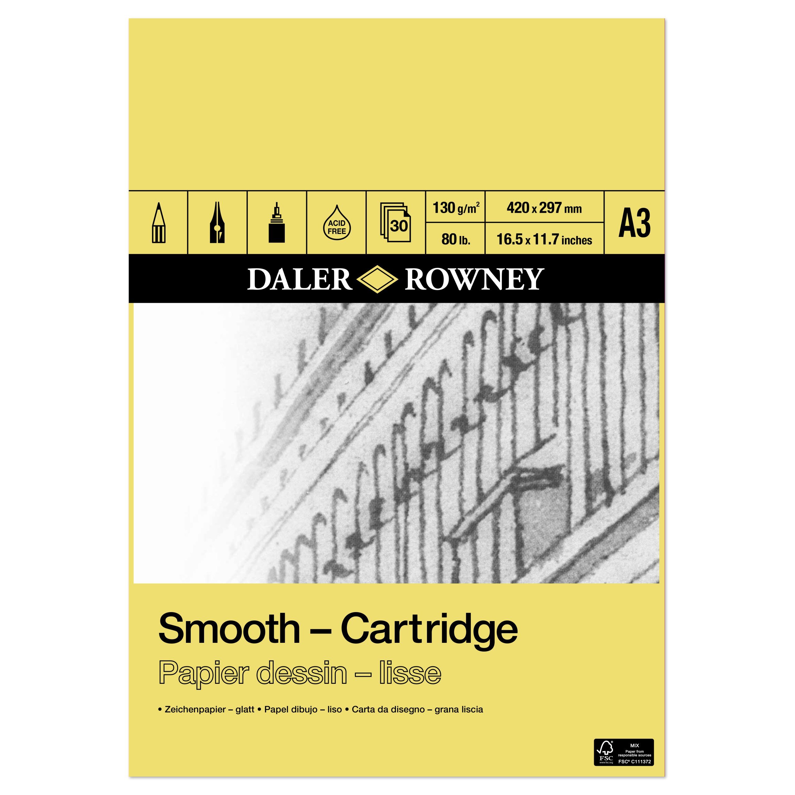 Smooth Cartridge Paper - Daler-Rowney