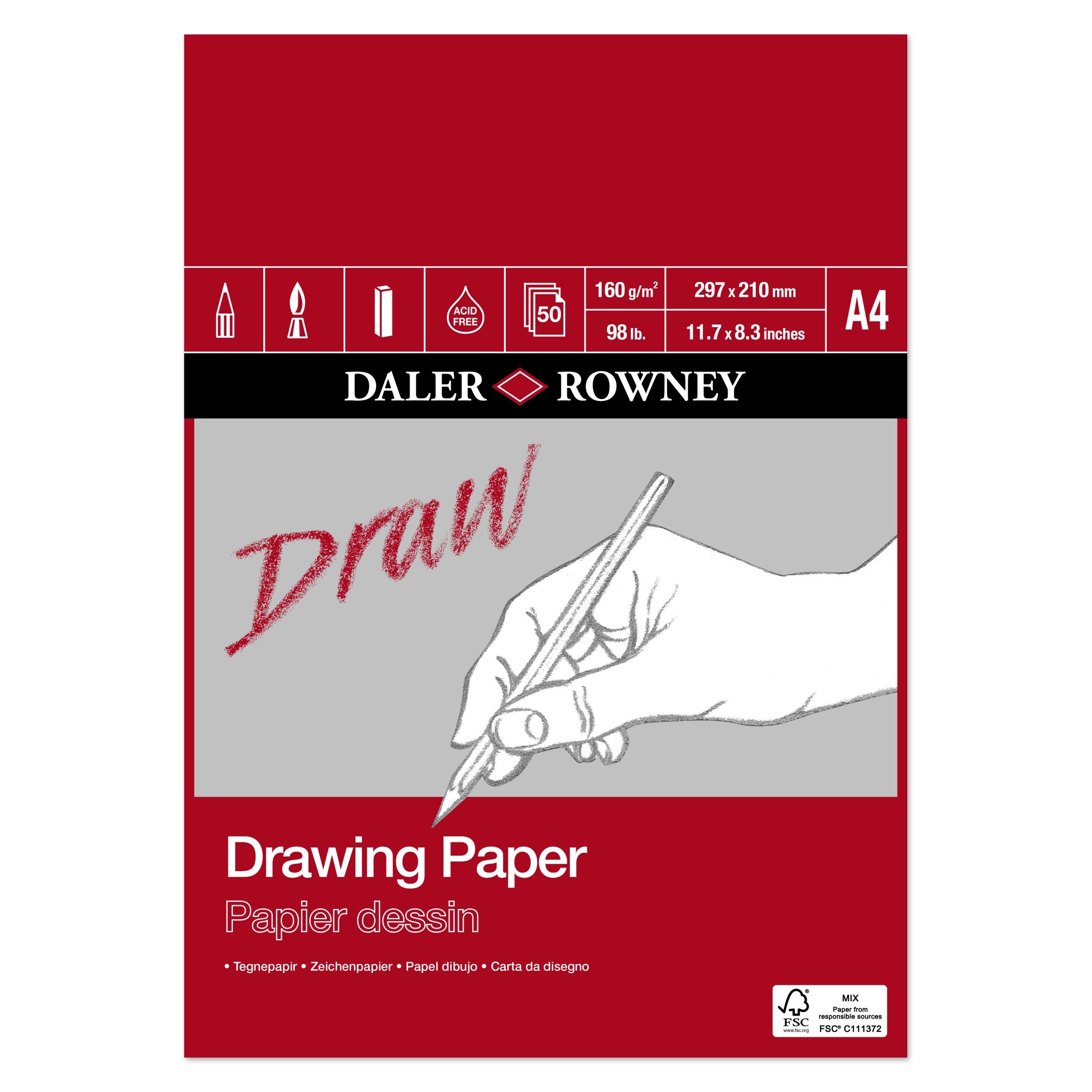 Medium Grain Drawing Paper - Daler-Rowney