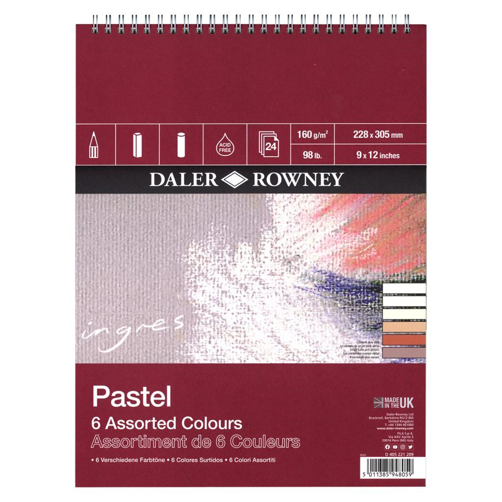 Ingres Pastel Assorted Colours Paper - Daler-Rowney