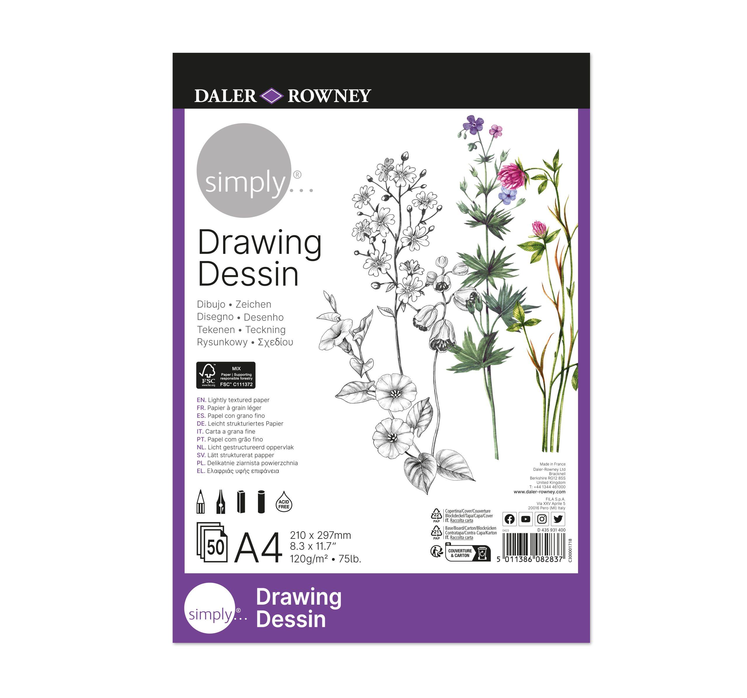 Simply Drawing Paper Pad - Daler-Rowney