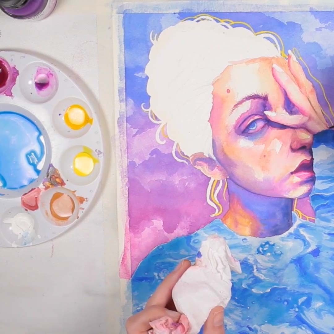 How to use Aquafine Ink with Alice Coles - Daler-Rowney