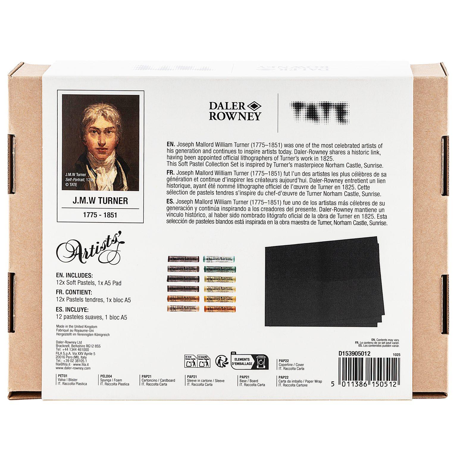 Pastels tendres pour artistes, ensemble Tate de 12 couleurs – J. M. W ...